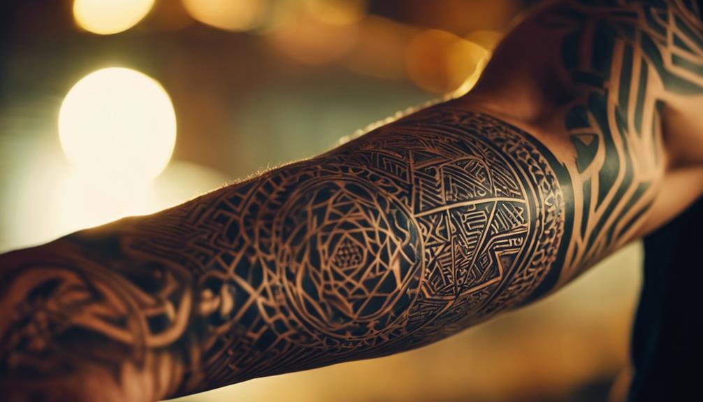 Unlock Geometric Precision on Your Inner Forearm - ai image generator