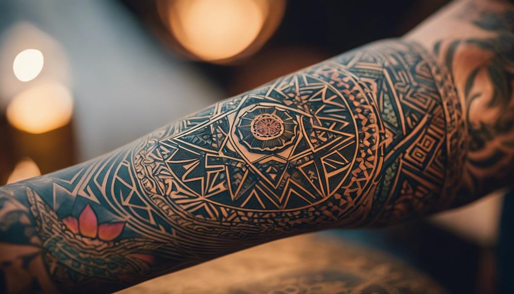 Unlock Geometric Precision on Your Inner Forearm - ai image generator